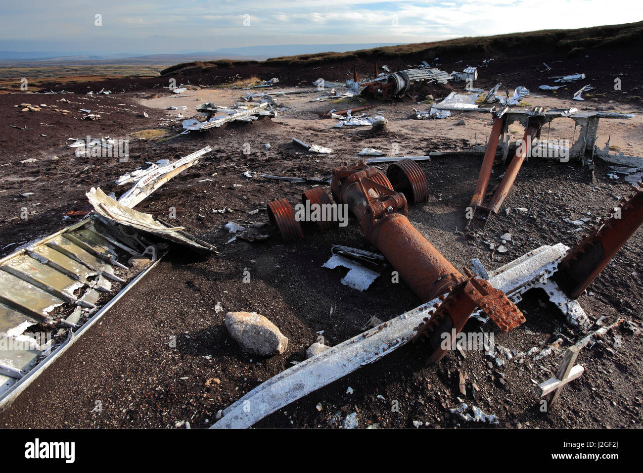 Wreckage of Boeing RB-29A Superfortress ‘Over Exposed’ Shelf Moor, High ...