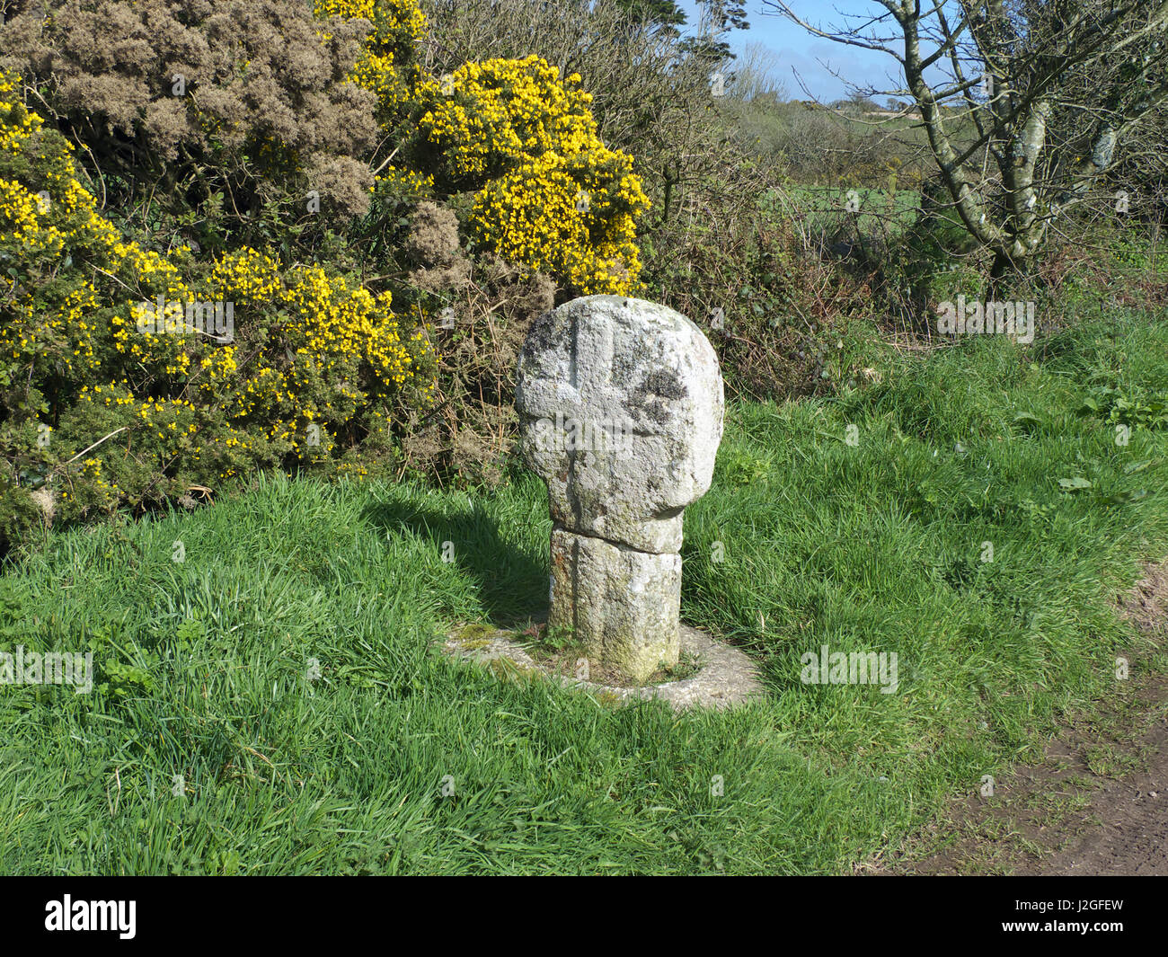 Medieval wayside preaching cross near St Maddern's Well, Madron ...