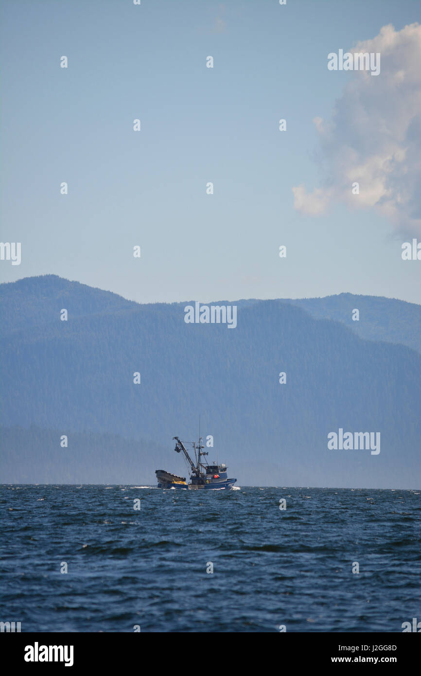 USA, Alaska, Southeast north of Ketchikan, seine fishing boat Stock ...