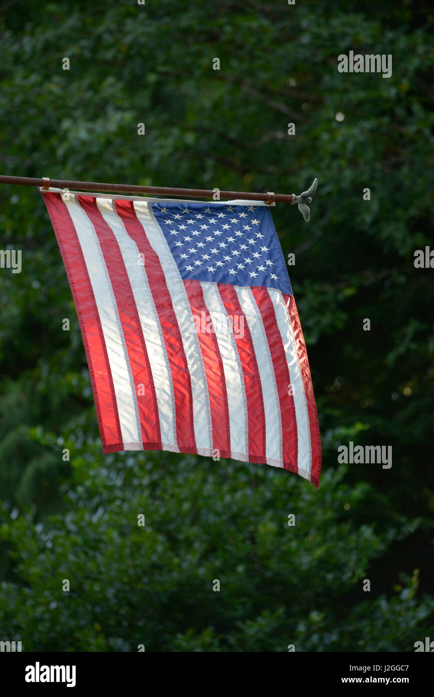 USA, Alaska, Ketchikan, American Flag Stock Photo - Alamy