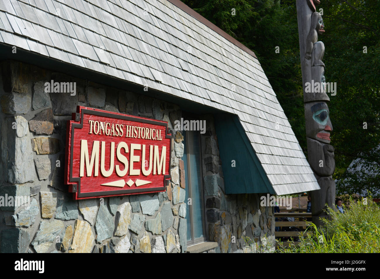 USA, Alaska, Ketchikan, Downtown, Tongass Historical Museum. (Editorial ...