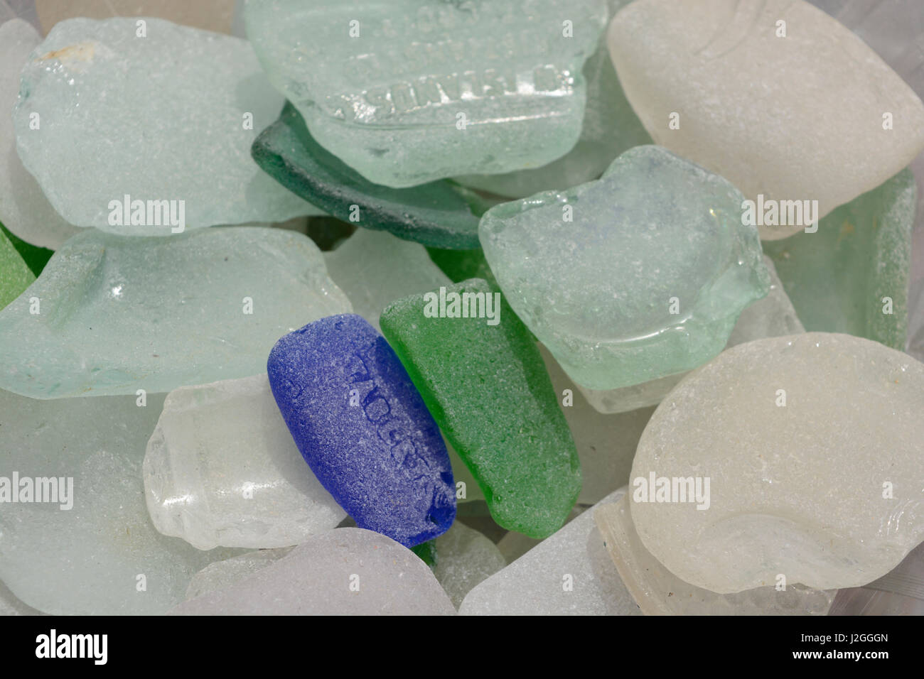 USA, Alaska, Ketchikan, beach glass Stock Photo - Alamy