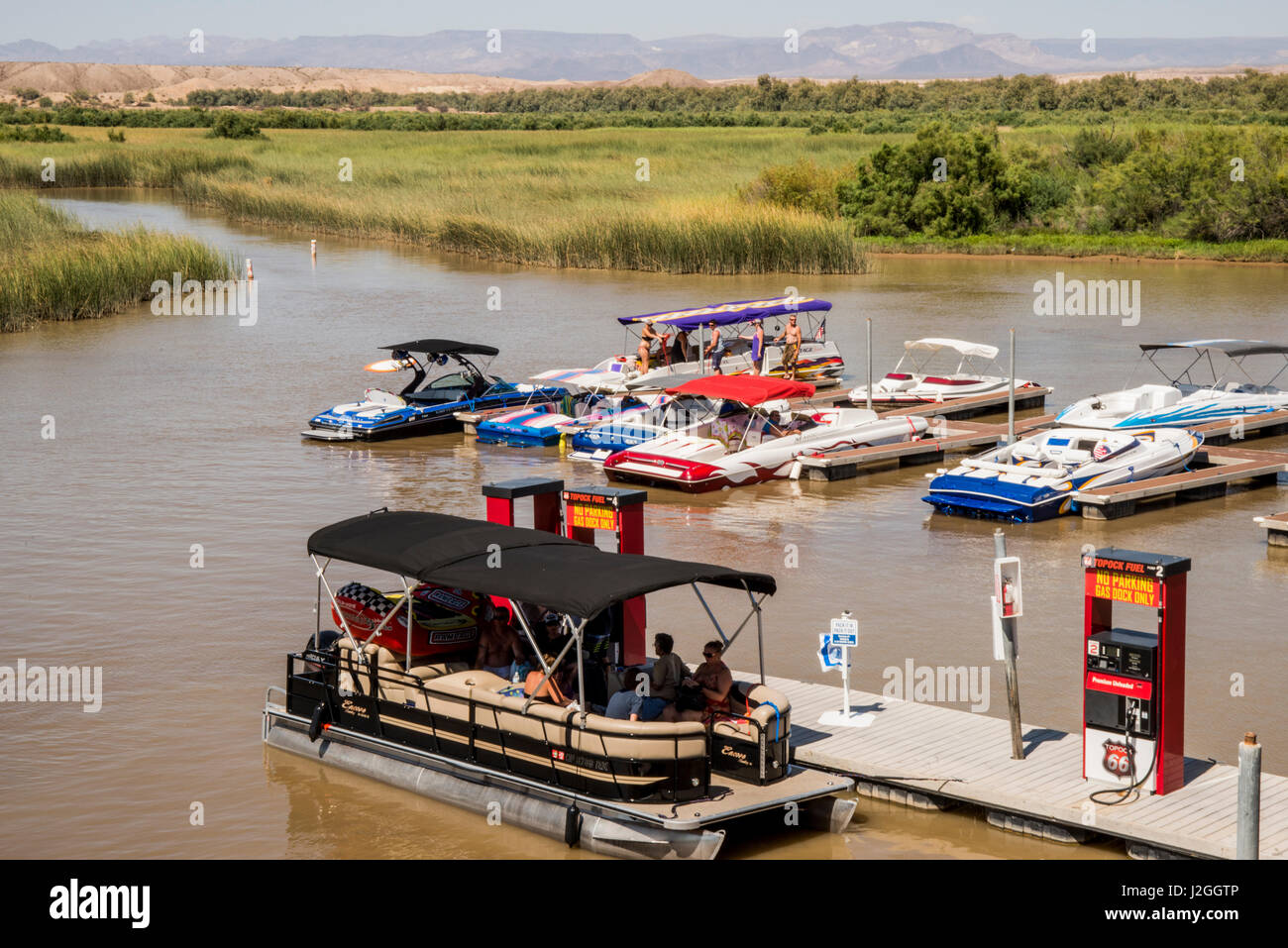 USA, Arizona, Drought Spotlight 3 Route 66 Expedition, Havasu, Topock ...