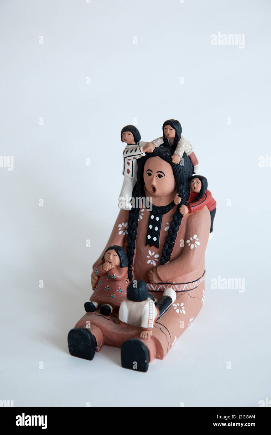Native American storyteller doll made from clay Stock Photo - Alamy