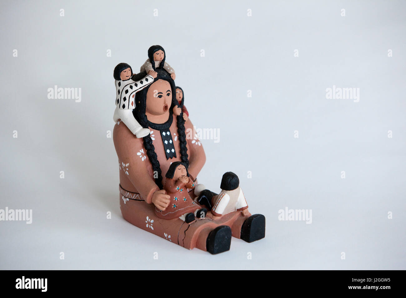 Native American storyteller doll made from clay Stock Photo - Alamy