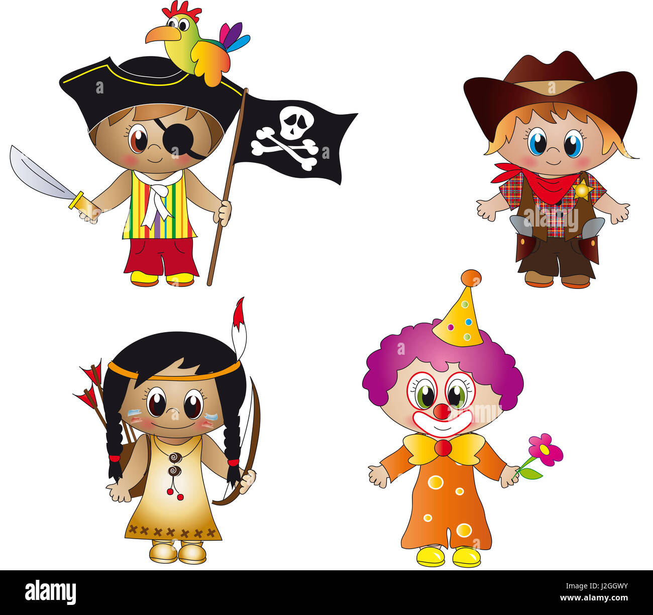 Native indian kids Cut Out Stock Images & Pictures - Alamy