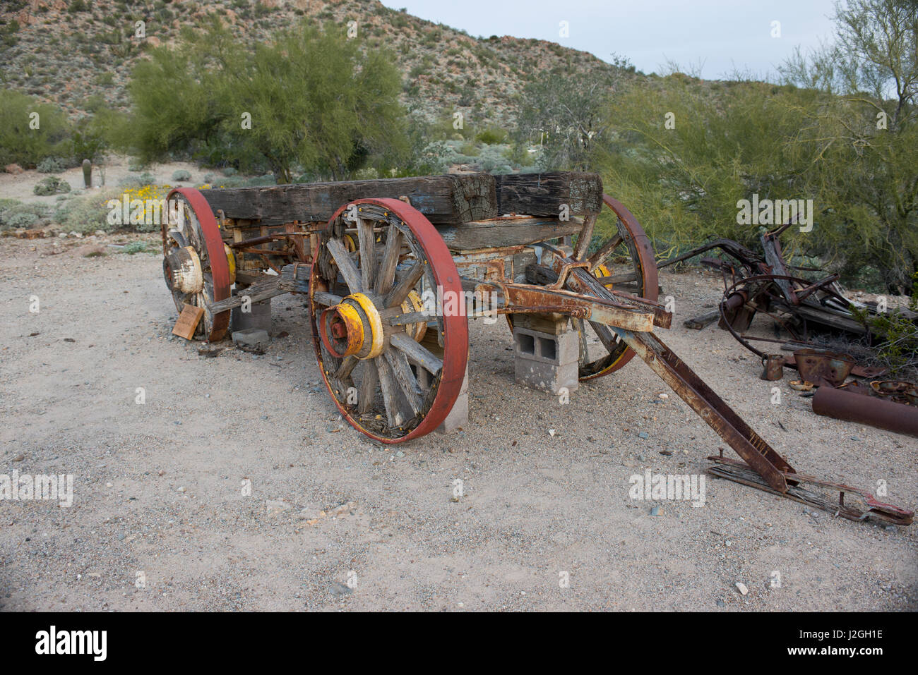 USA, Arizona, Ajo, Copper Mine, Mining equipment, Water Wagon (Large ...