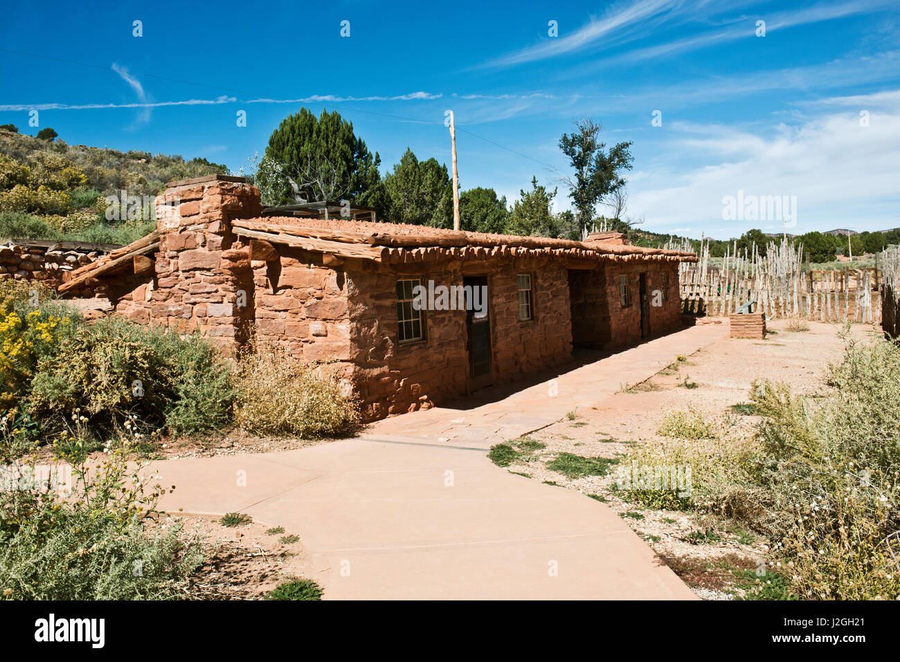 USA, Arizona, Pipe Spring National Monument, Arizona Strip. East Cabin ...
