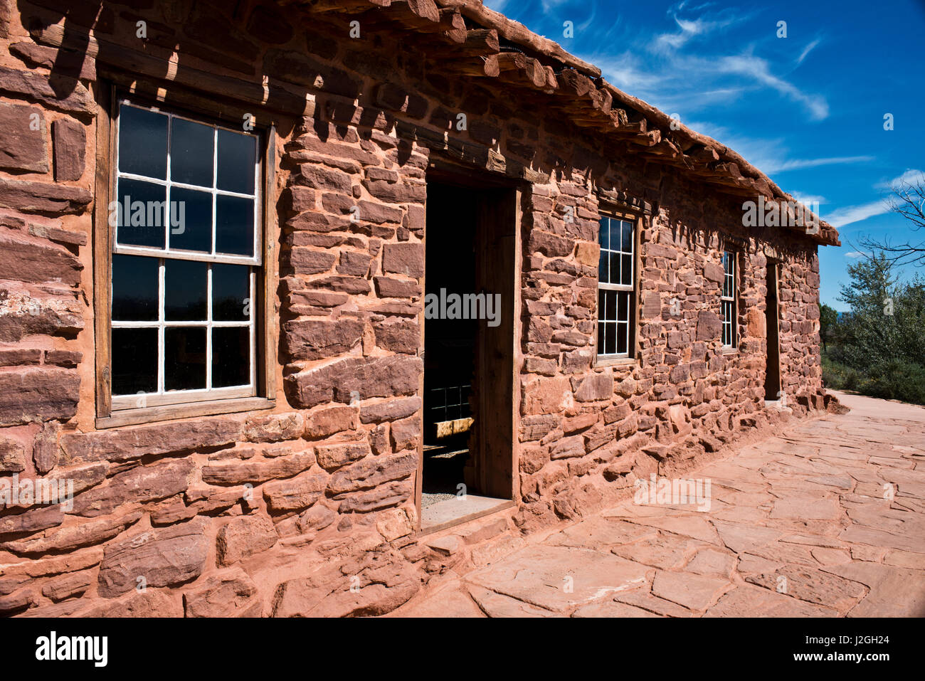 USA, Arizona, Pipe Spring National Monument, Arizona Strip, West cabin ...