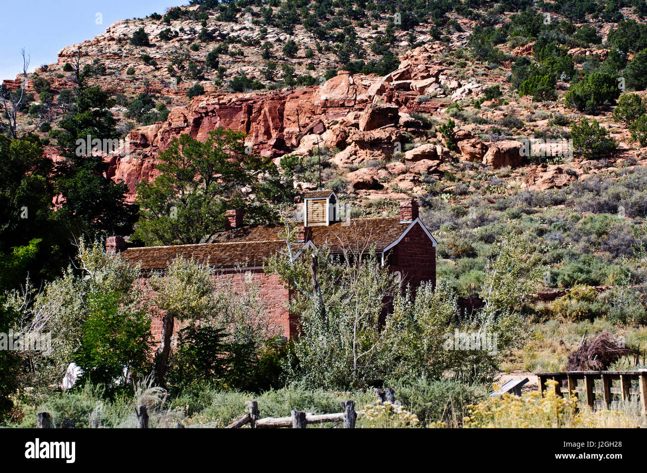 USA, Arizona, Pipe Spring National Monument, Arizona Strip. Winsor ...