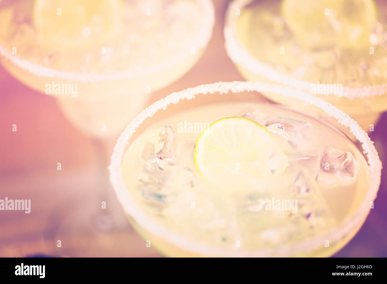 classic lime original margarita with ice Stock Photo - Alamy