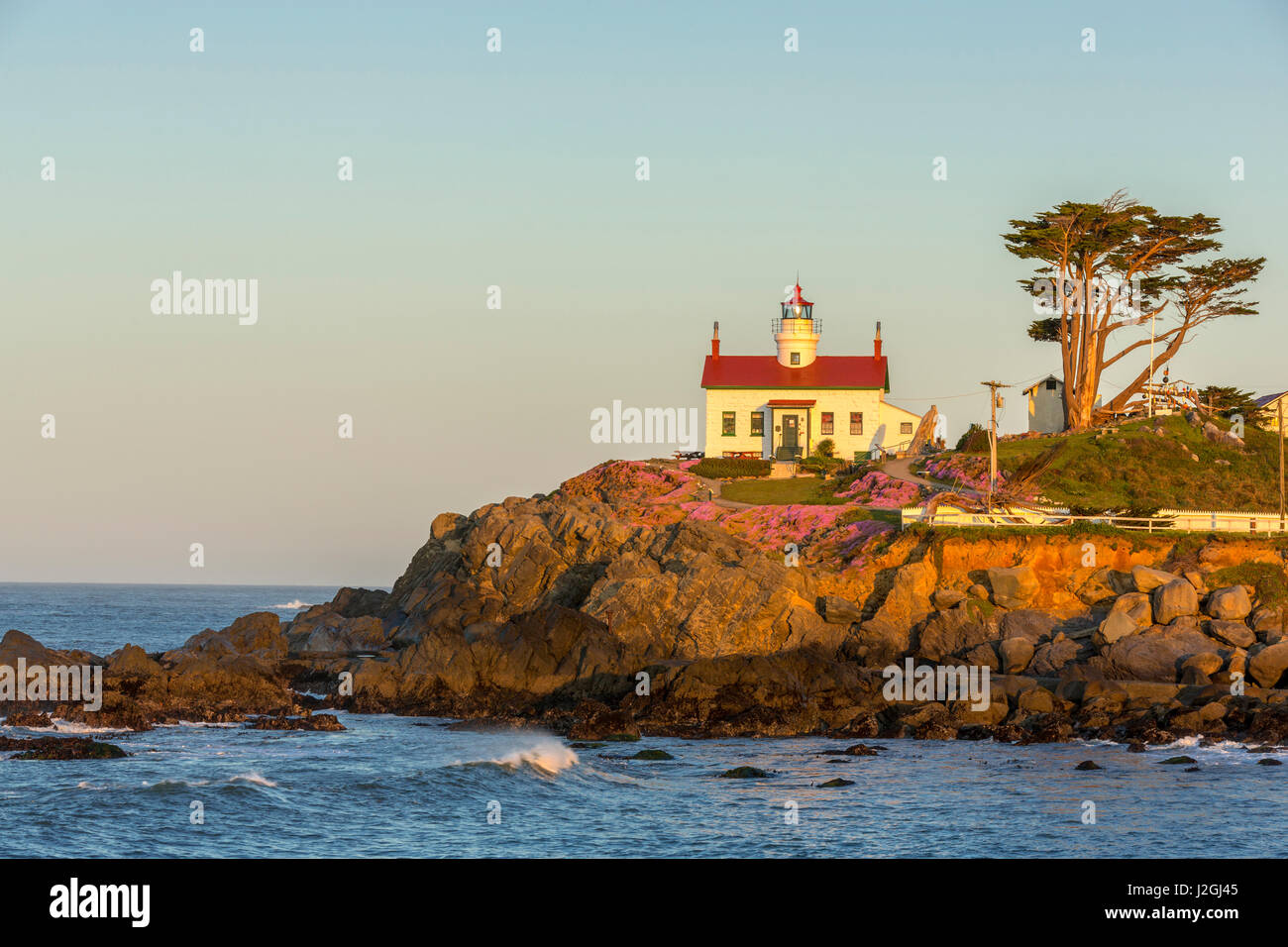 Battery Point Lighthouse in Crescent City, California, USA Stock Photo ...