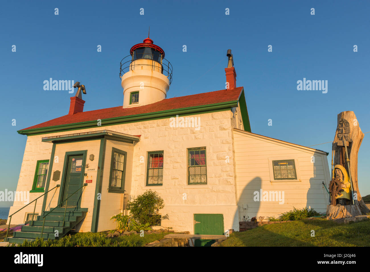 Battery Point Lighthouse in Crescent City, California, USA Stock Photo ...