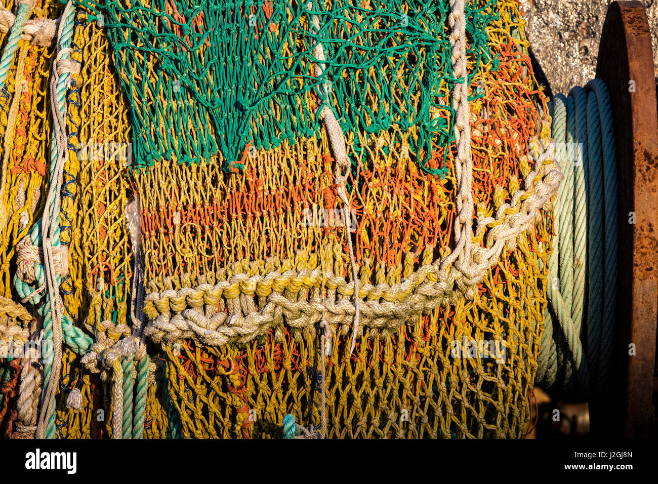 Fishing nets from Hyde Pier in Fisherman's Wharf in San Francisco ...