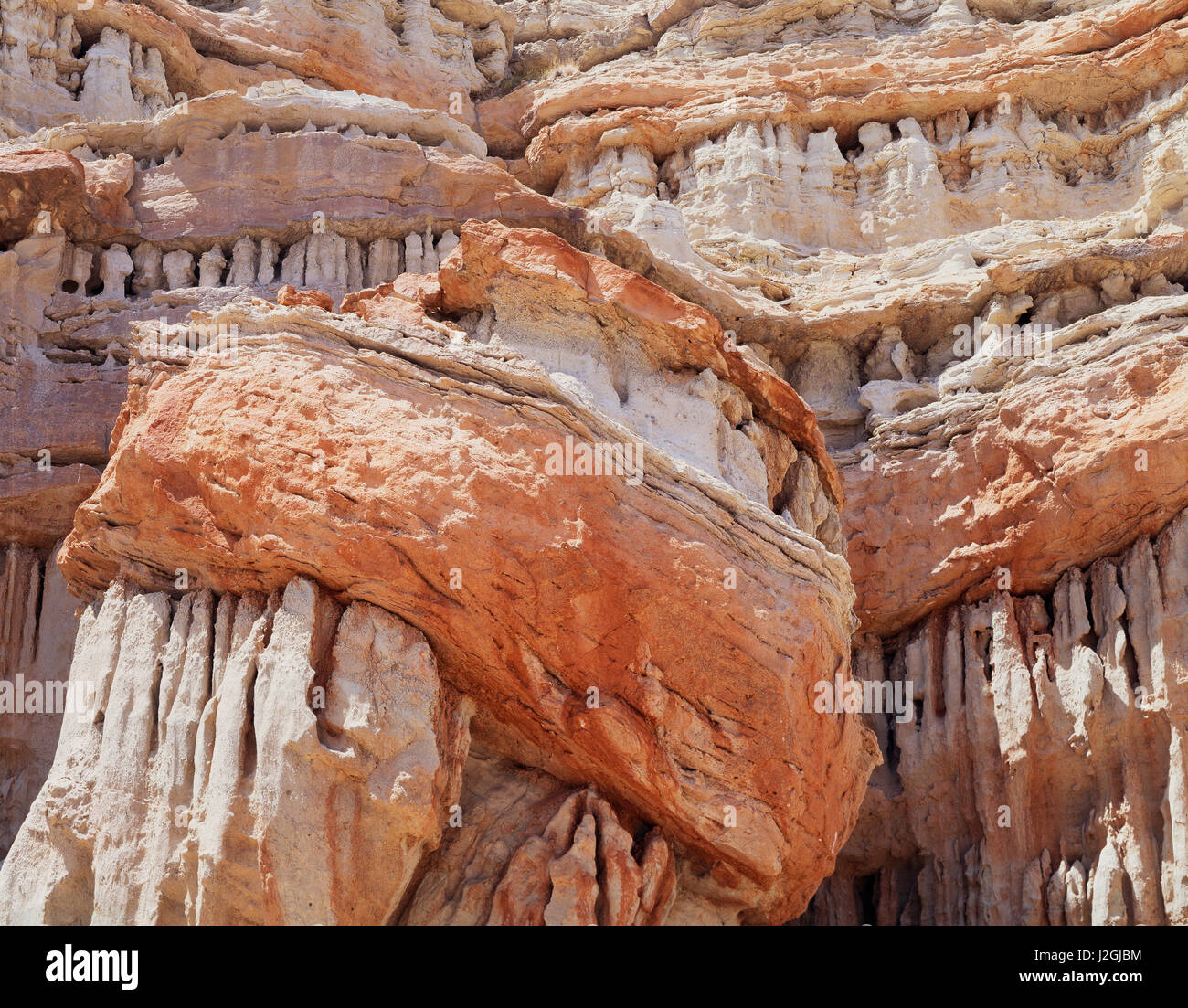 USA, California, Red Rock Canyon. Sandstone formations. (Large format ...