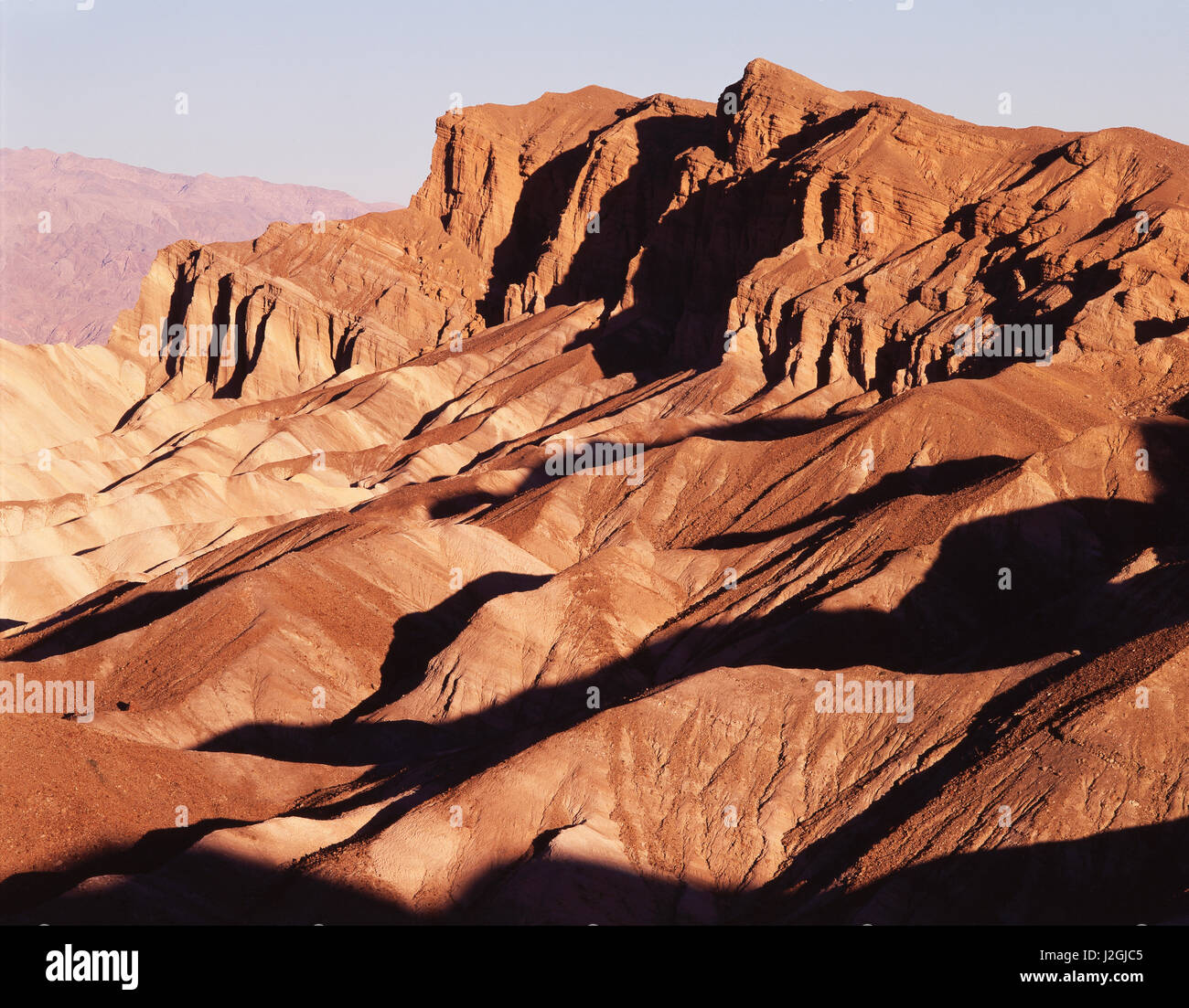 USA, California, Death Valley National Park, Geological formations ...