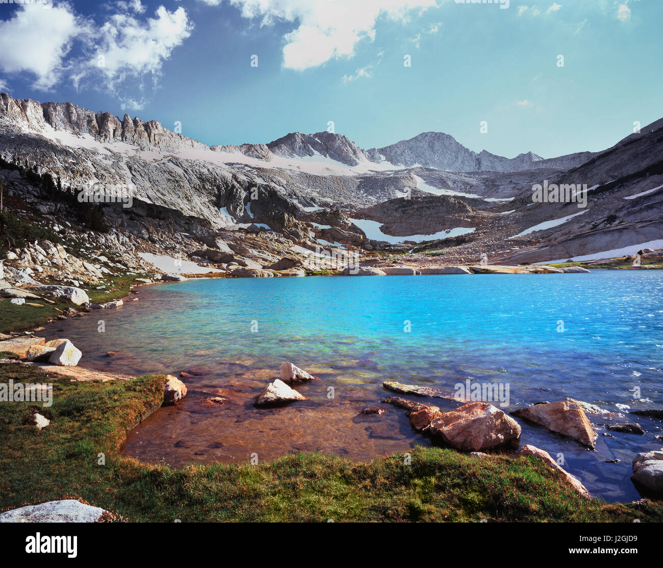 USA, California, Sierra Nevada Mountains, Conness Glacier above Conness ...