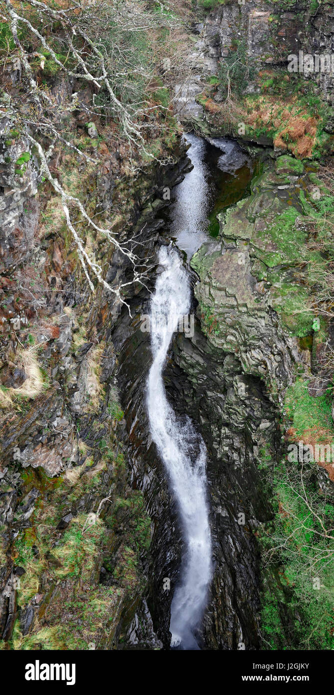 Corrieshalloch Gorge and the falls. Scotland Stock Photo - Alamy