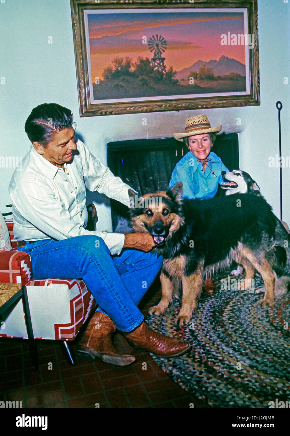 Nancy reagan ronald reagan ranch hi-res stock photography and images ...