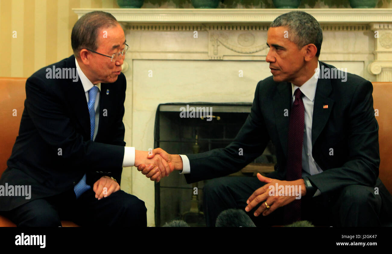 President Barack Obama holds a bilateral meeting with United Nations ...