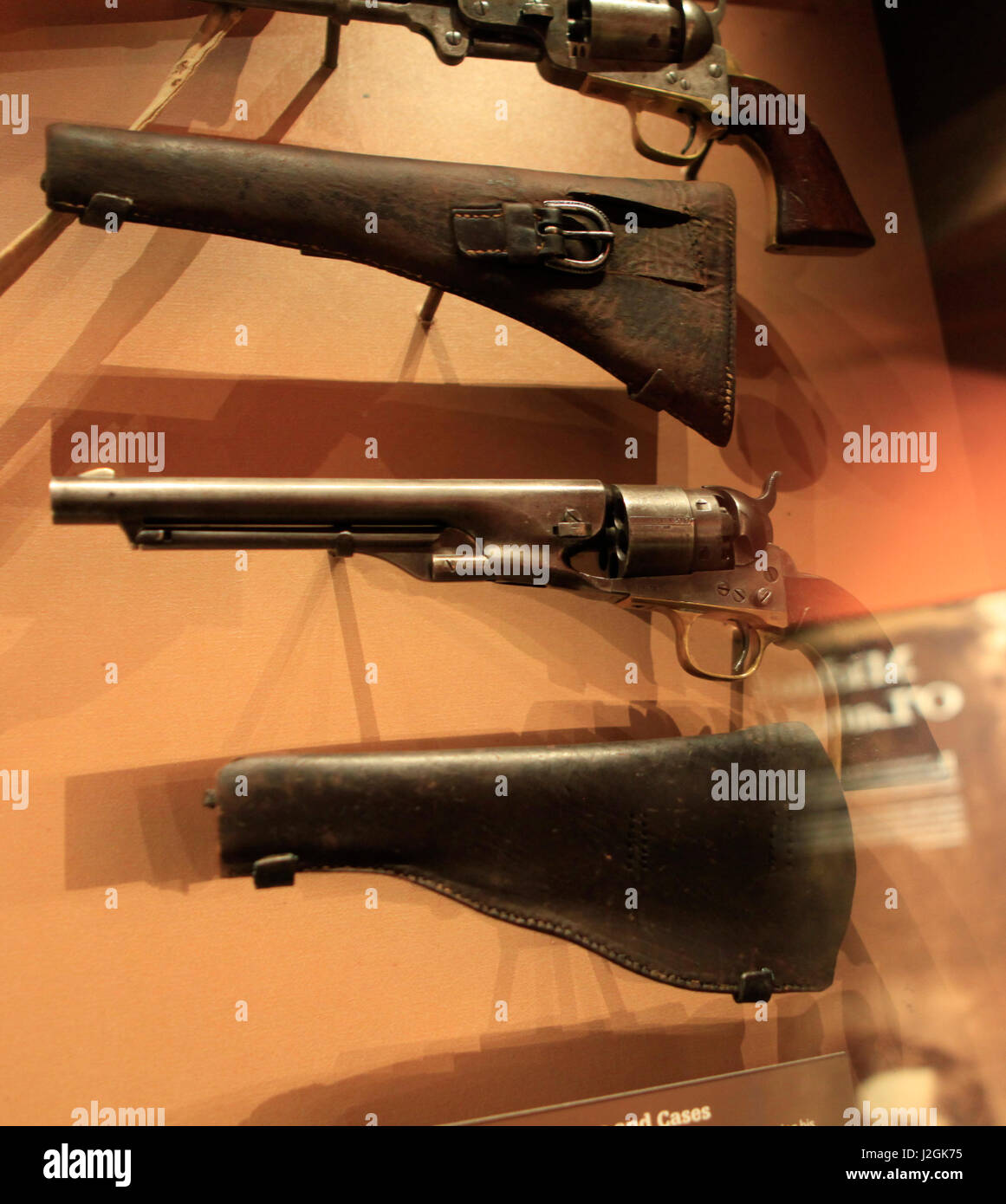 Guns carried by John Wilkes Booth during his escape after shooting ...