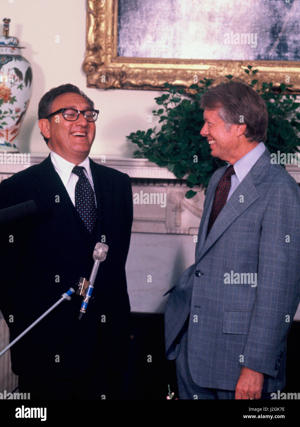 President Carter and Henry Kissinger in the Oval Office in August 1977 ...