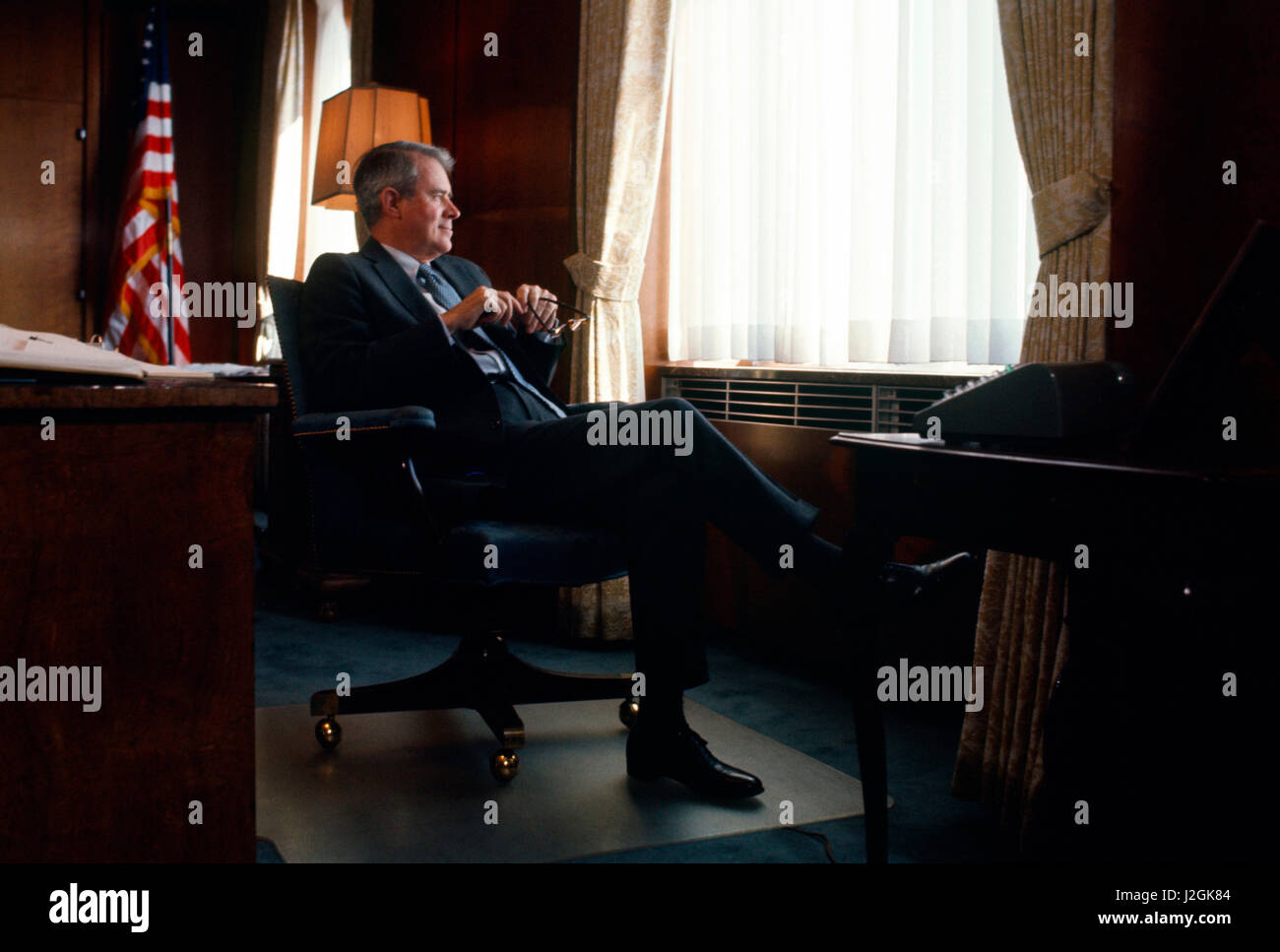 Secretary of State Cyrus Vance in his office at the State Department in ...