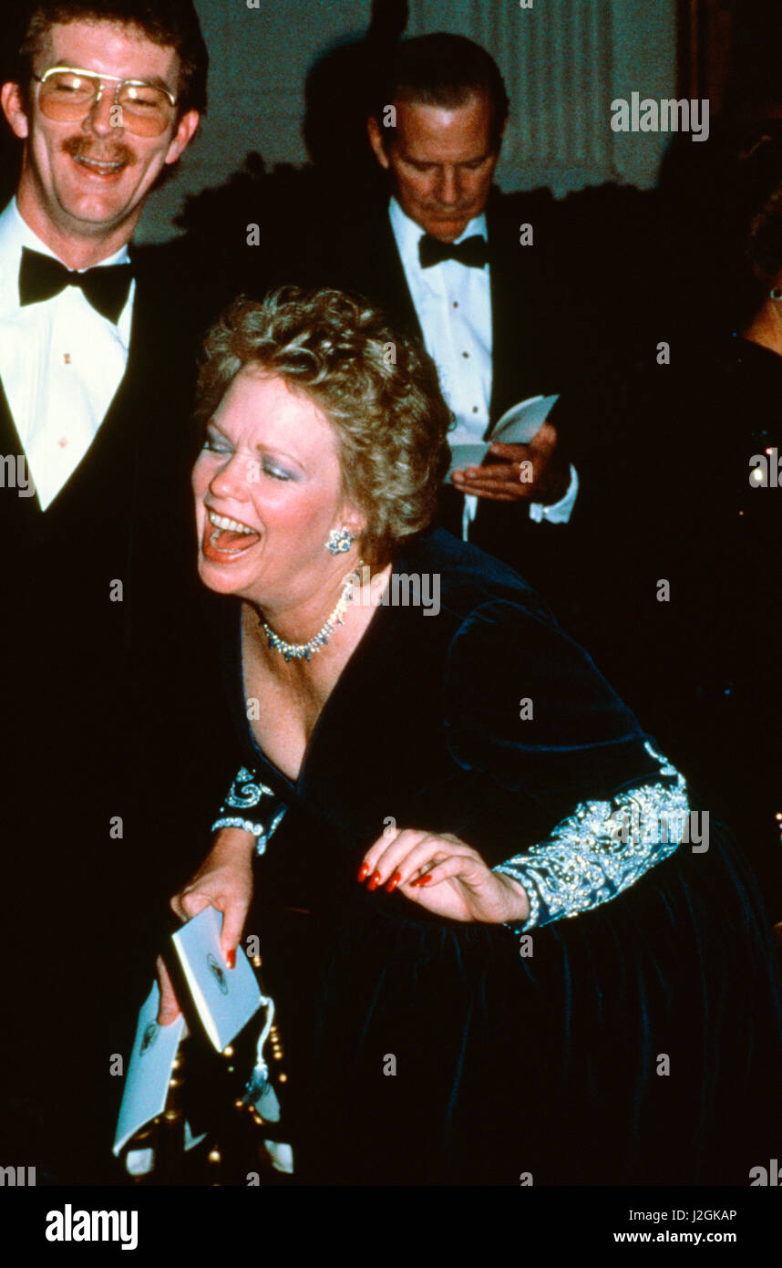 Maureen Reagan and her husband in the guest line in the book sellers ...