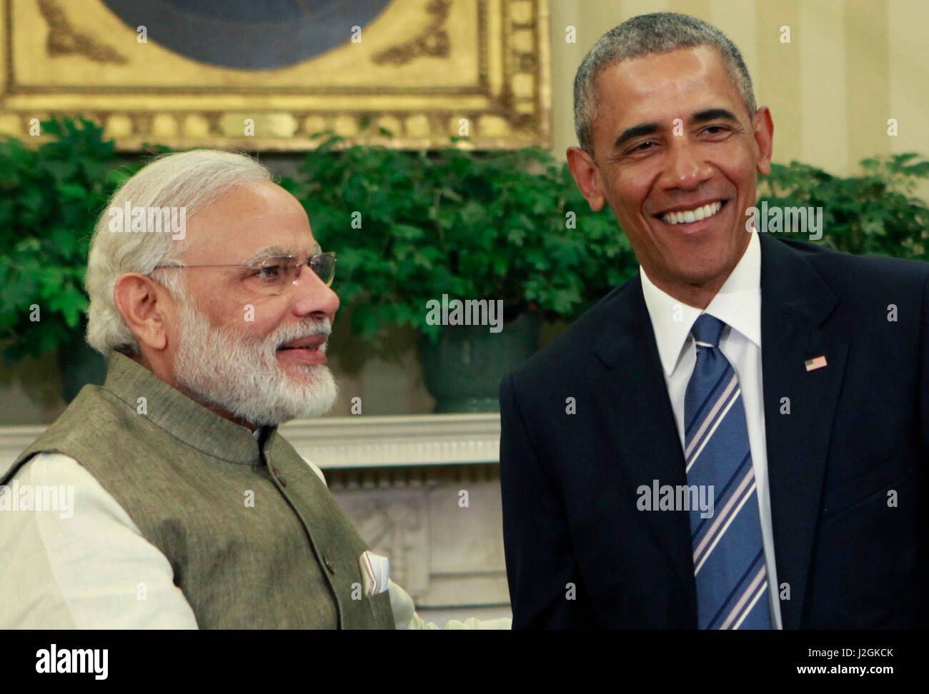 President Barack Obama meets with Prime Minister Modi of India in the ...