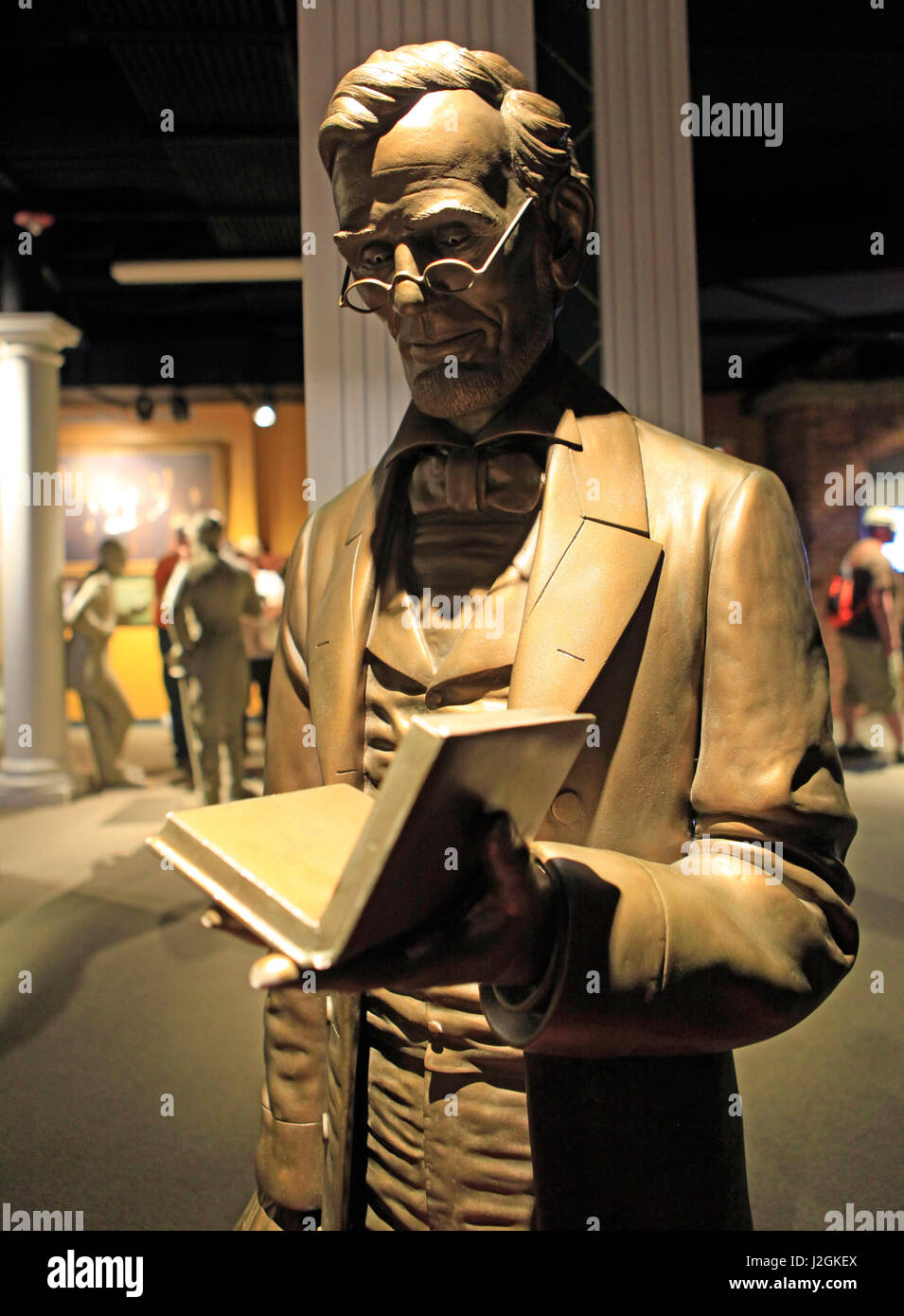 A statue of Abe Lincoln at Ford's Theater in Washington, DC Stock Photo ...