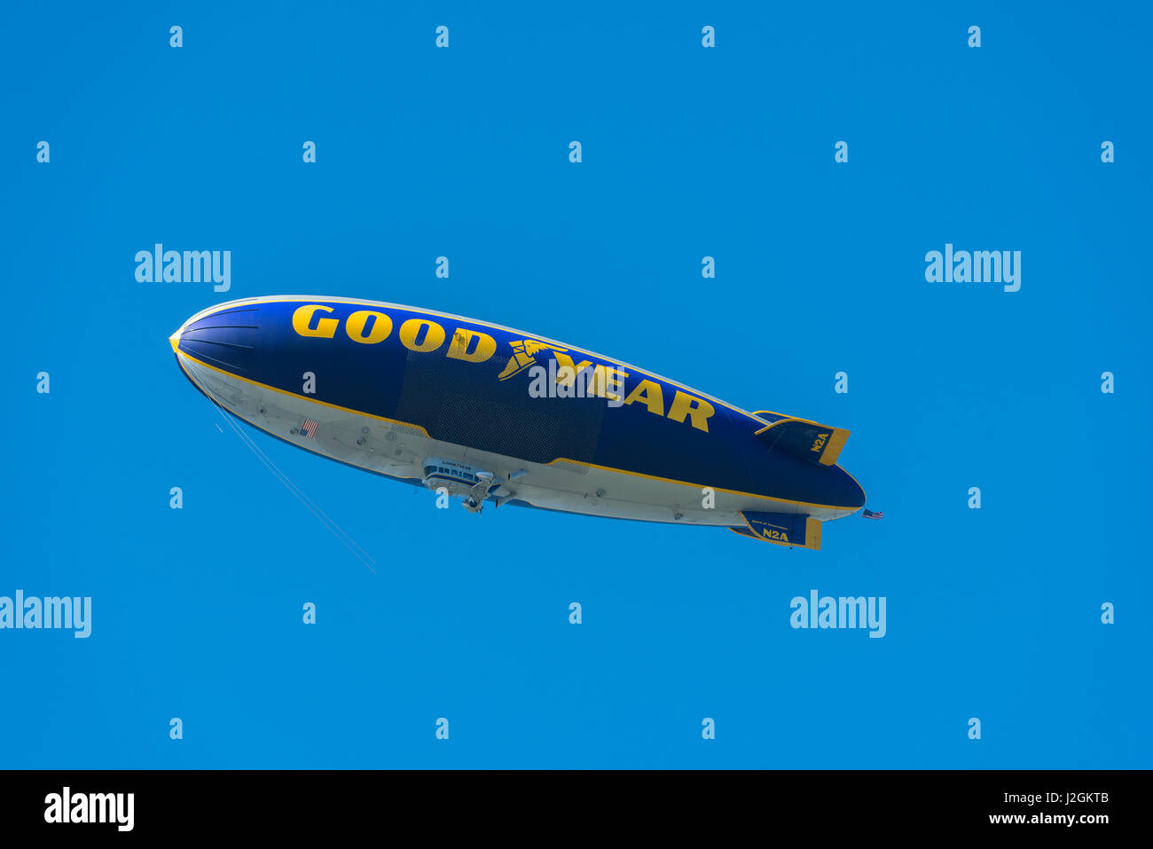 USA, Florida, New Smyrna Beach, Goodyear blimp (Large format sizes ...