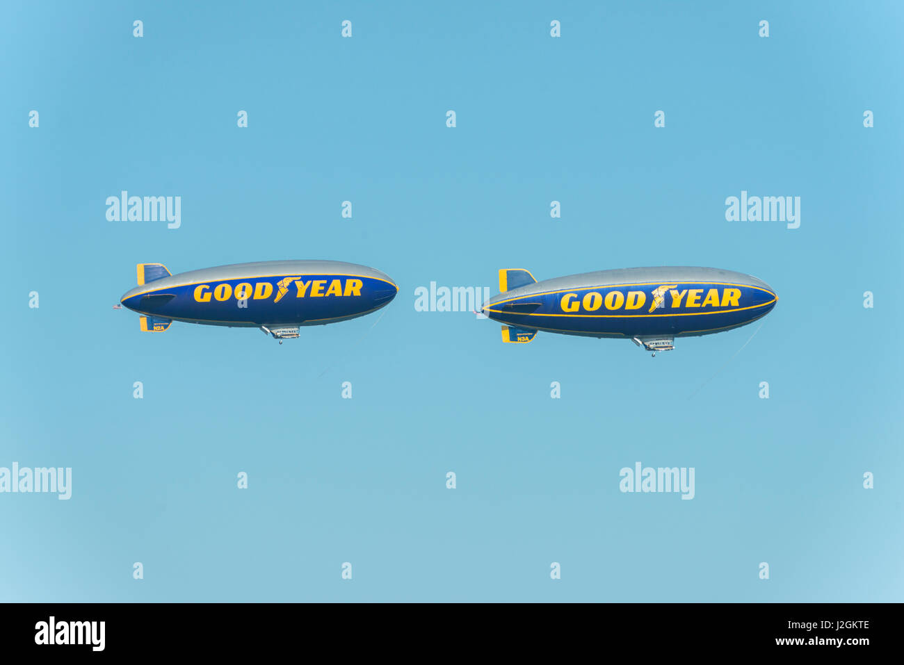 USA, Florida, New Smyrna Beach, Goodyear blimp (Large format sizes ...