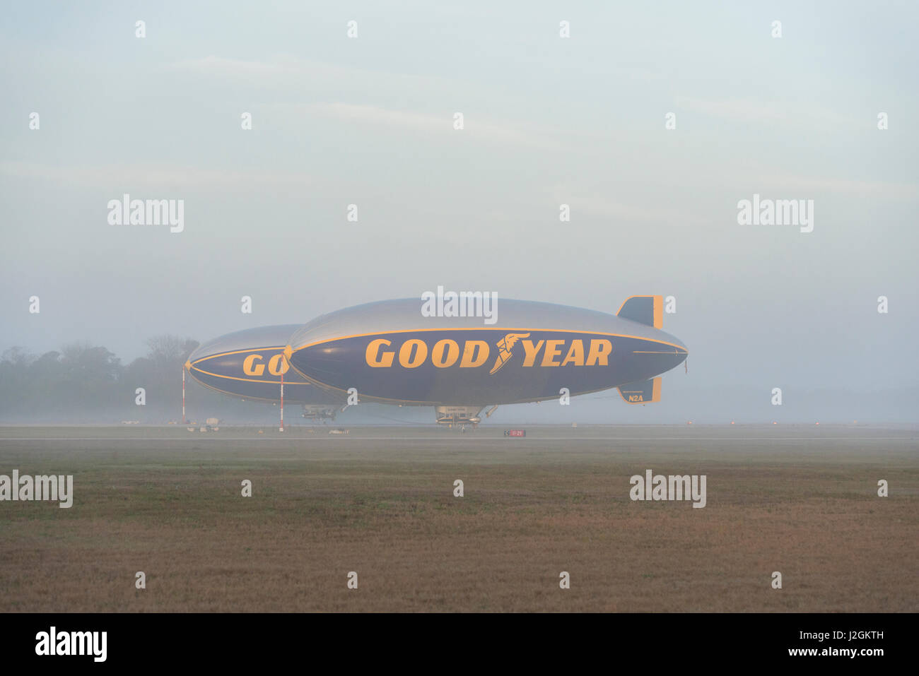 USA, Florida, New Smyrna Beach, Goodyear blimp (Large format sizes ...