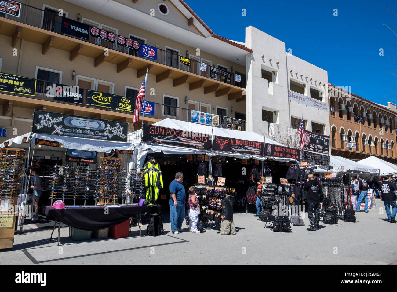 Vendors at bike week hi-res stock photography and images - Alamy