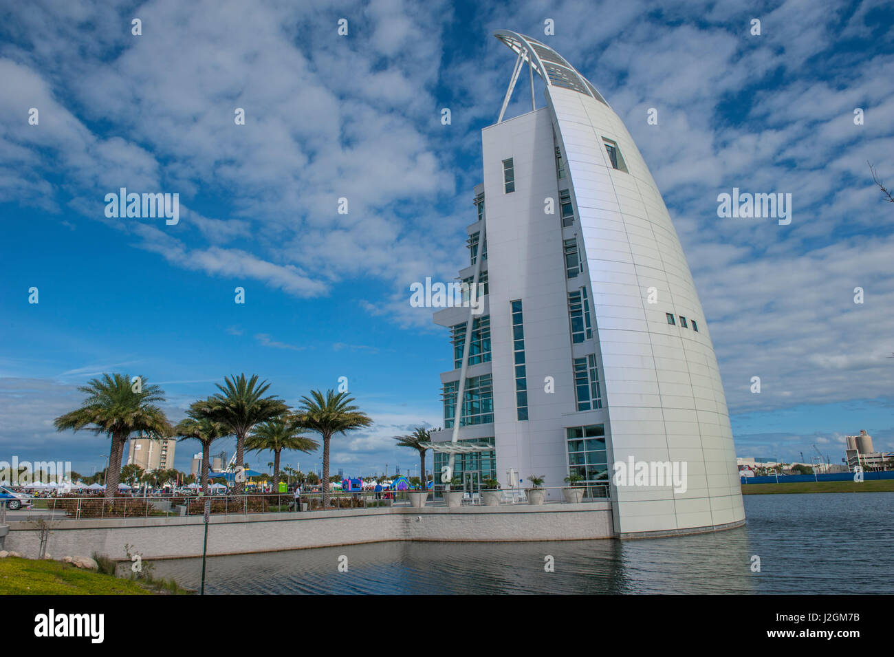 Exploration Tower, Port Canaveral, Florida, USA Stock Photo - Alamy