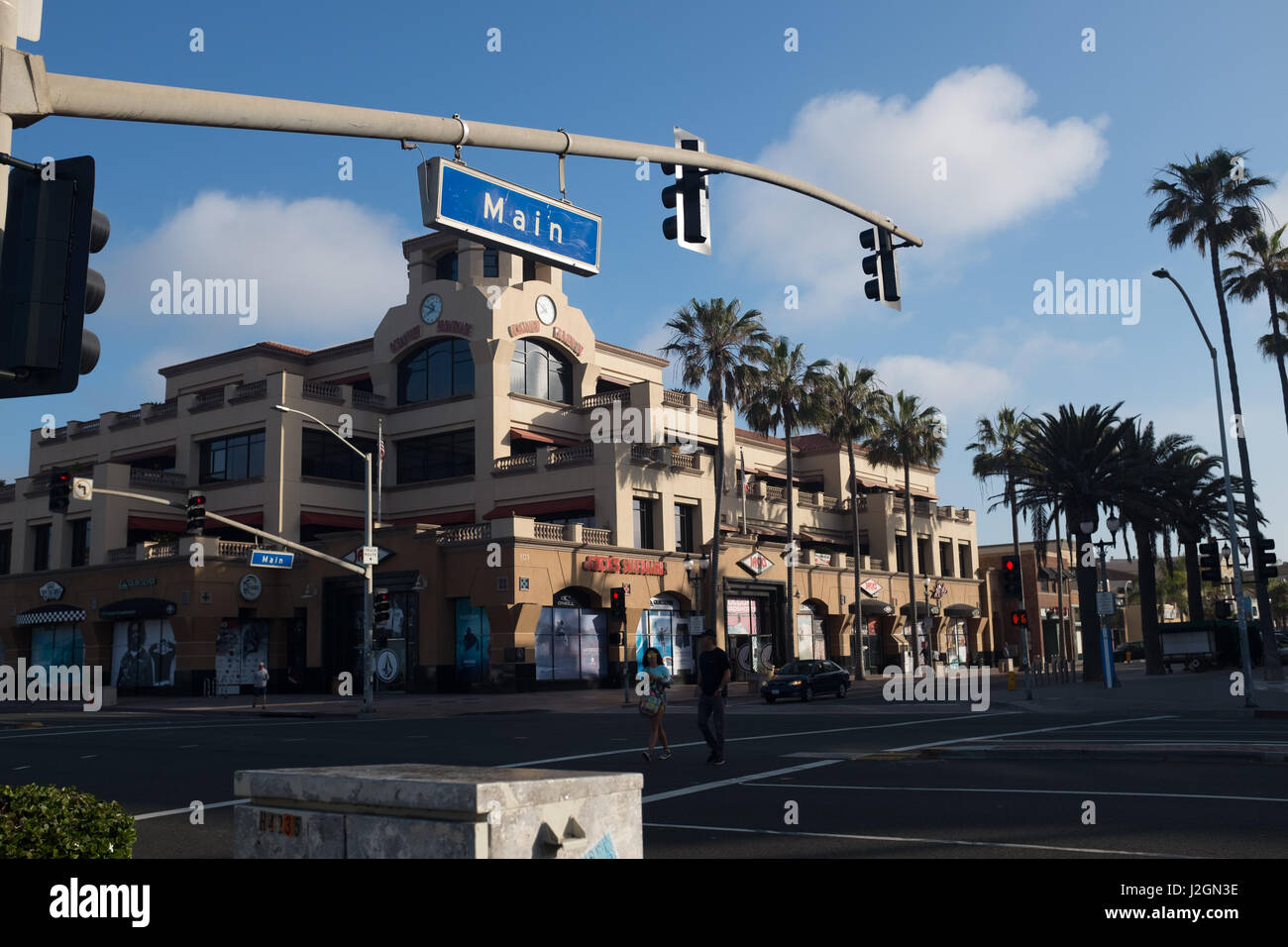 Main Street, Huntington Beach, California Stock Photo - Alamy