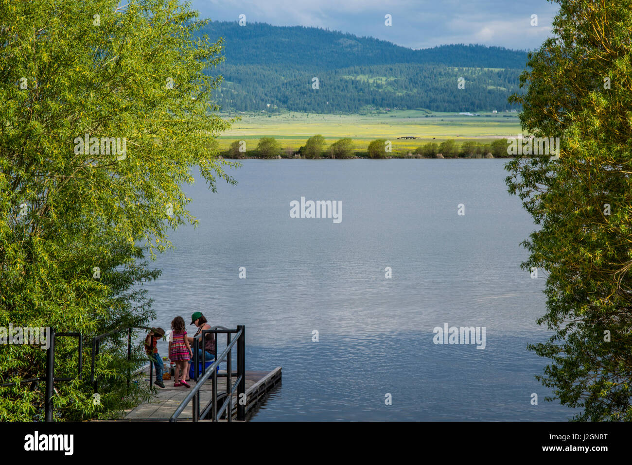 USA, Idaho, Columbia River Basin, Snake and Salmon River Basins, Camas ...