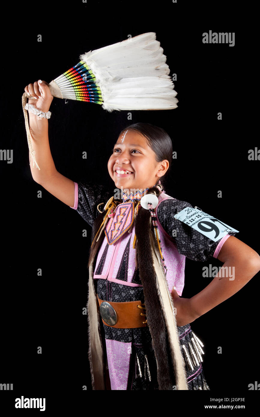 Shoshone traditional pow wow dancer, Aarora Piper, 10 years old ...