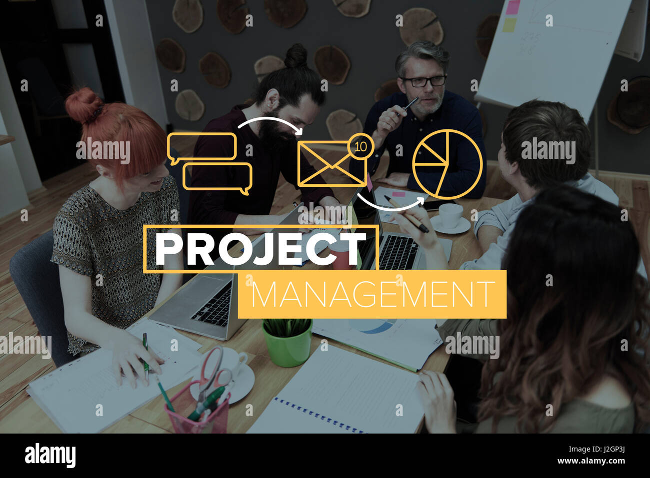 Meeting management vector hi-res stock photography and images - Alamy