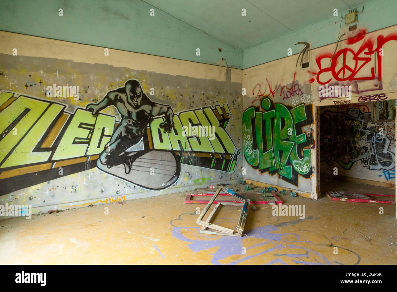 Art street . Interior of ruins Stock Photo - Alamy