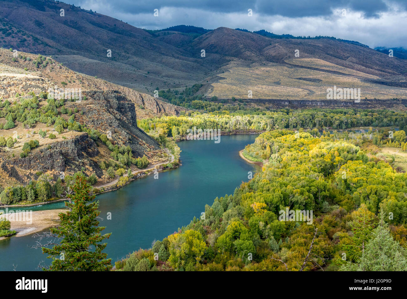 South Fork of the Snake River near Swan Valley Idaho Stock Photo - Alamy