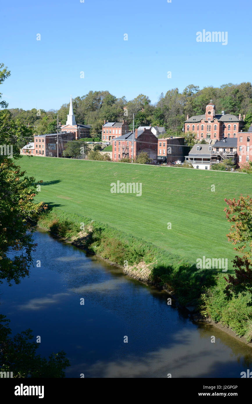 Galena, historic mining town in NW Illinois, 19th century buildings ...