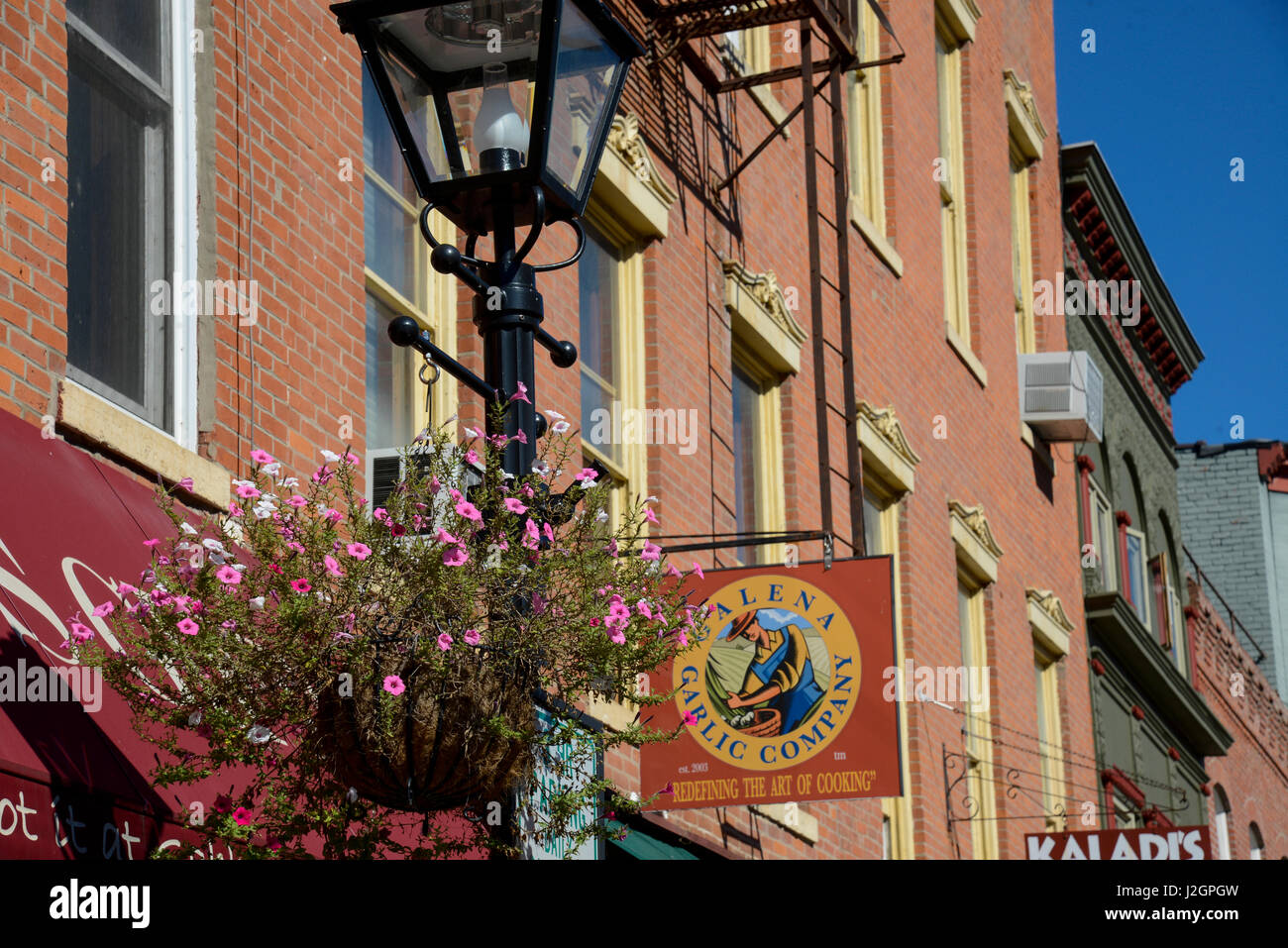 Galena, historic mining town in NW Illinois, 19th century buildings ...