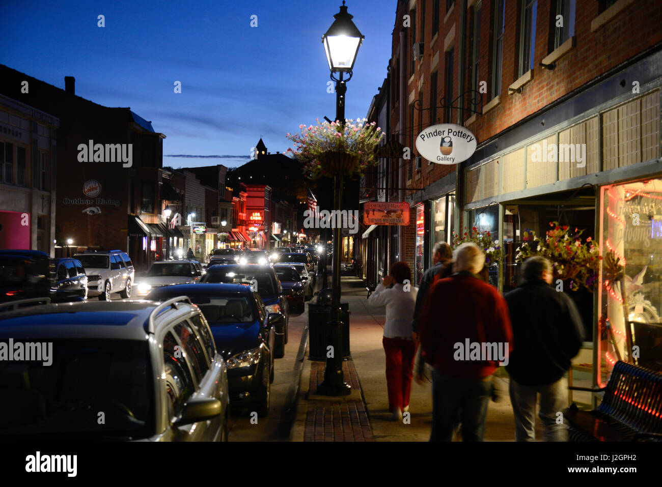 Galena, historic mining town in NW Illinois, 19th century buildings ...