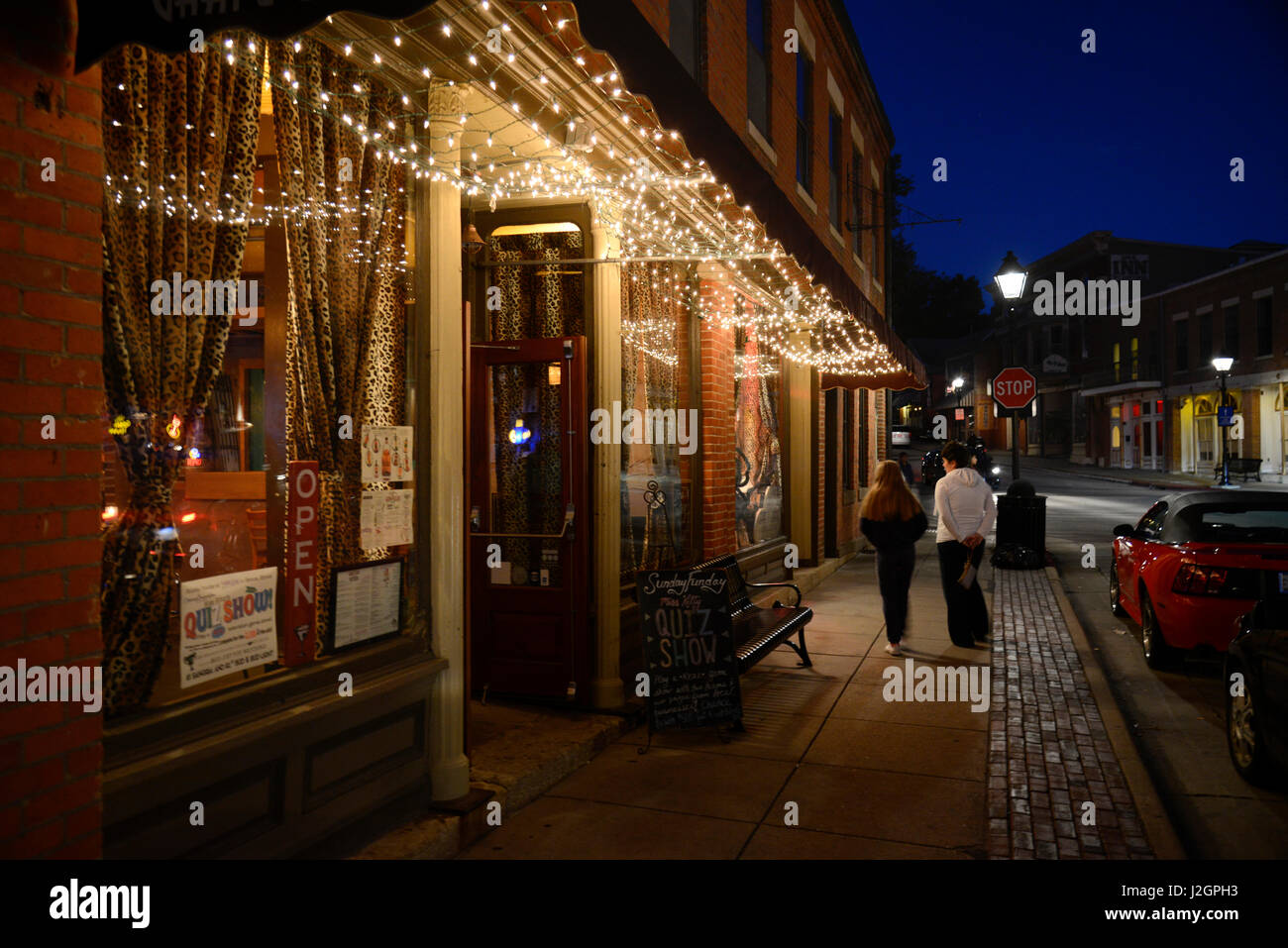 Galena, historic mining town in NW Illinois, 19th century buildings ...