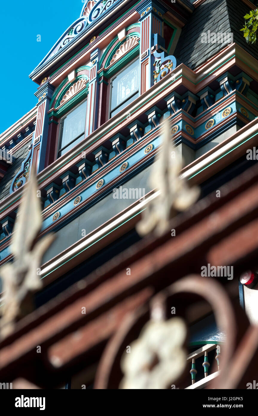 Colorful Victorian house on Sedgwick Street in Lincoln Park, Chicago ...