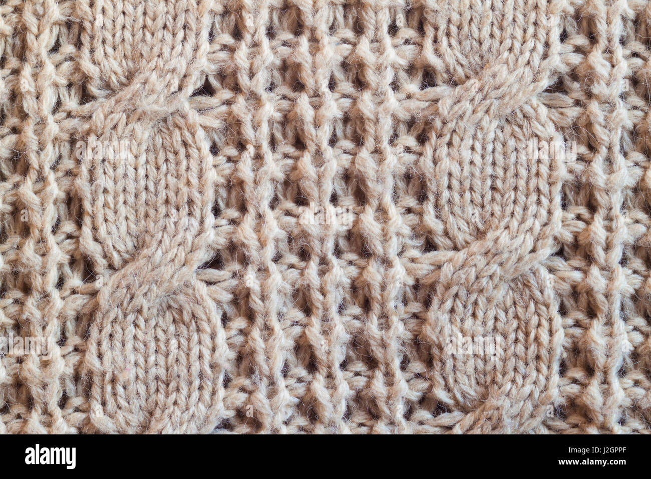 Creamy wool knitted warm clothes for the winter fabric texture ...