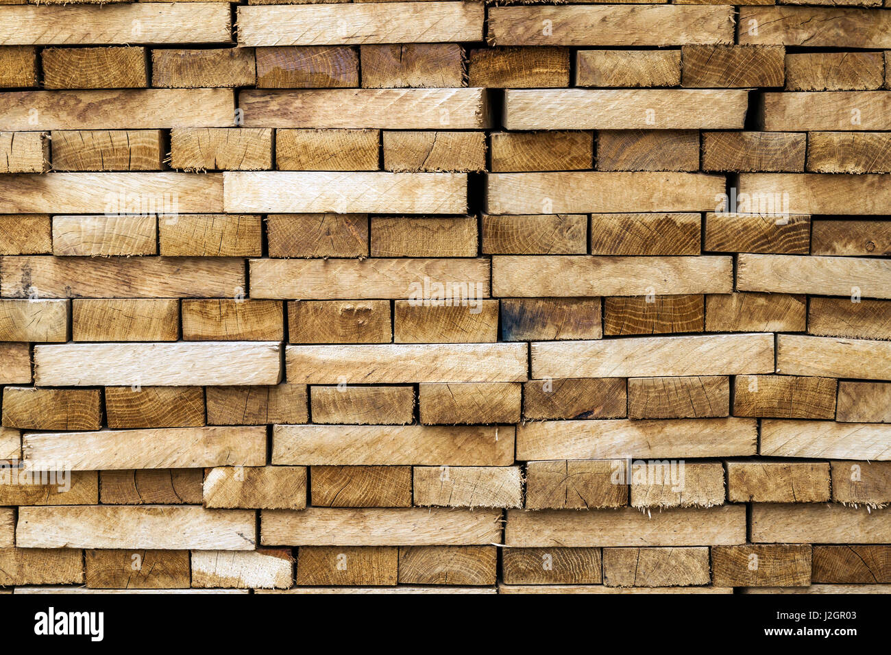 Wood timber construction material background and texture. Stack of ...