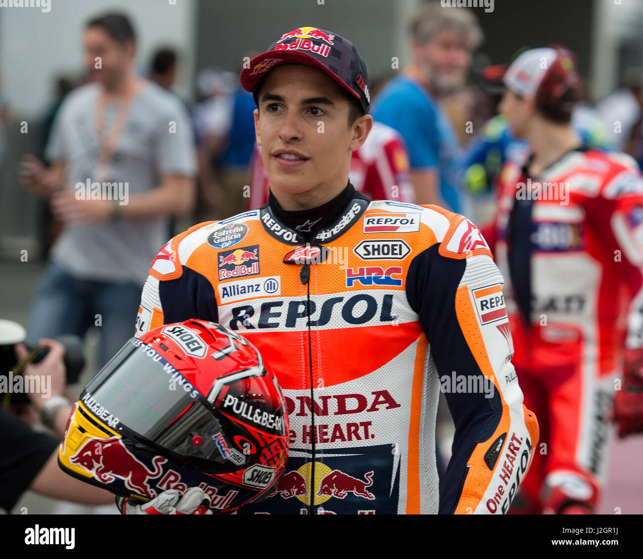 23rd March 2017, Losail International Circuit. Qatar. Marc Marquez who ...