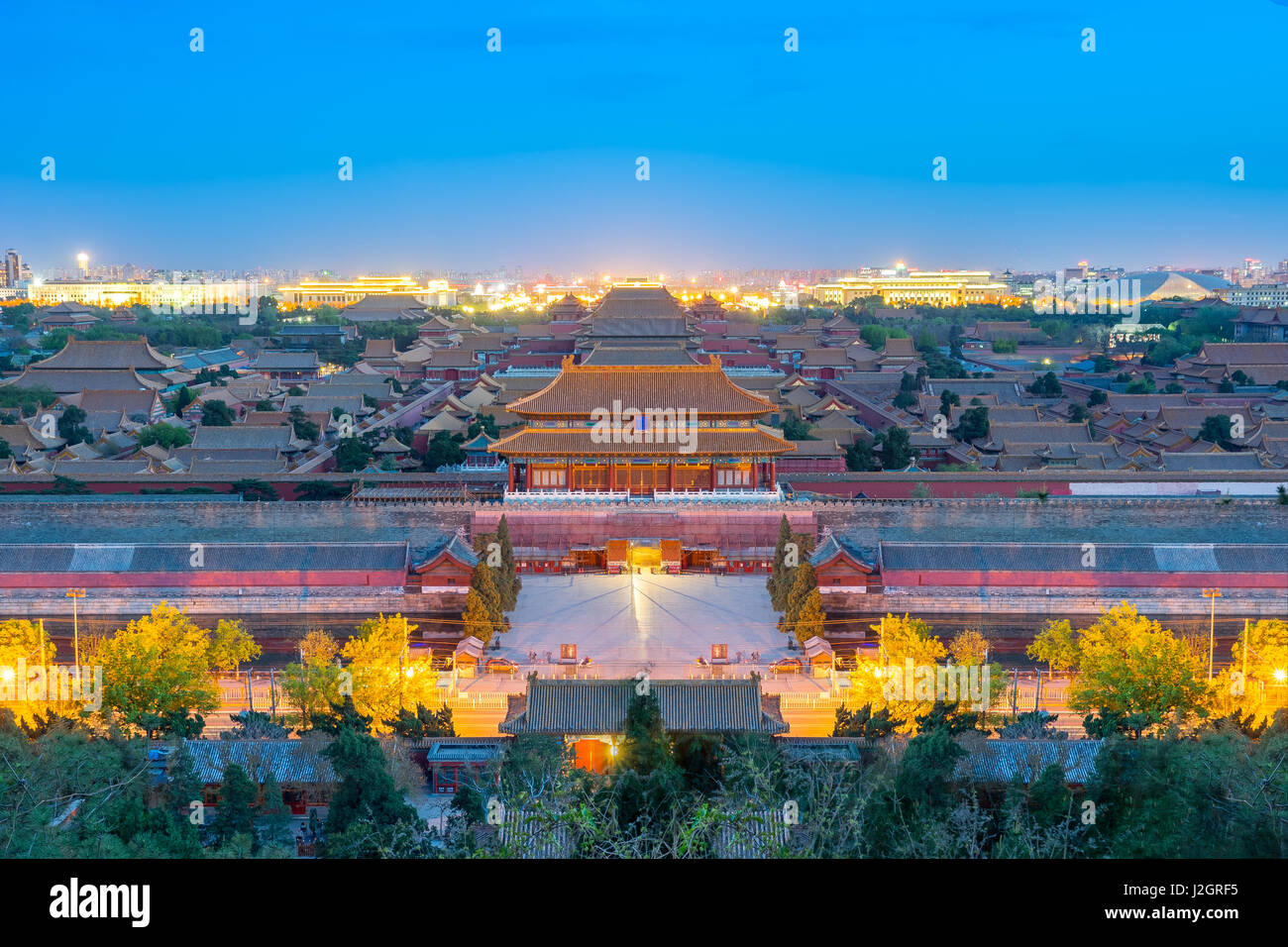 Forbidden City landmark of Beijing city, China Stock Photo - Alamy